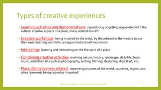 Introduction to Creative Tourism | PDF