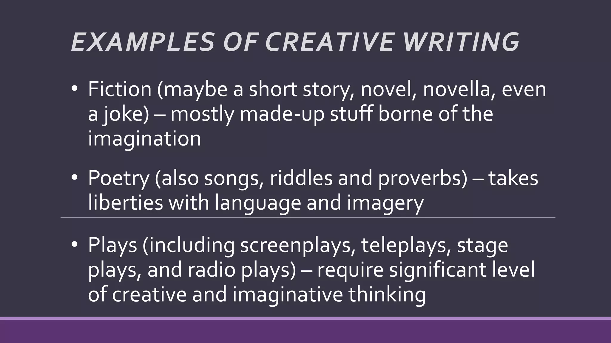 Introduction to Creative Writing | PDF