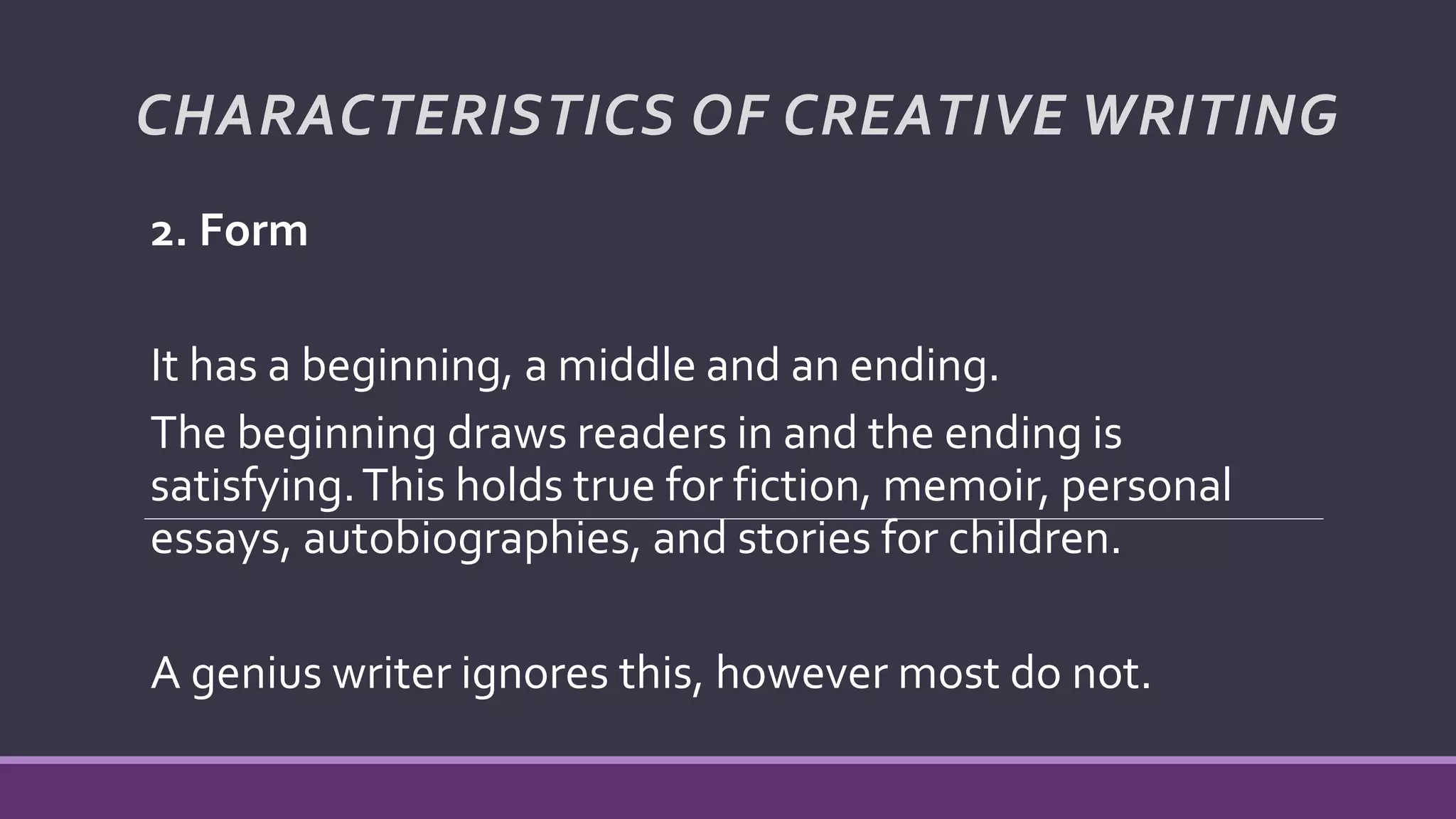 Introduction to Creative Writing | PDF