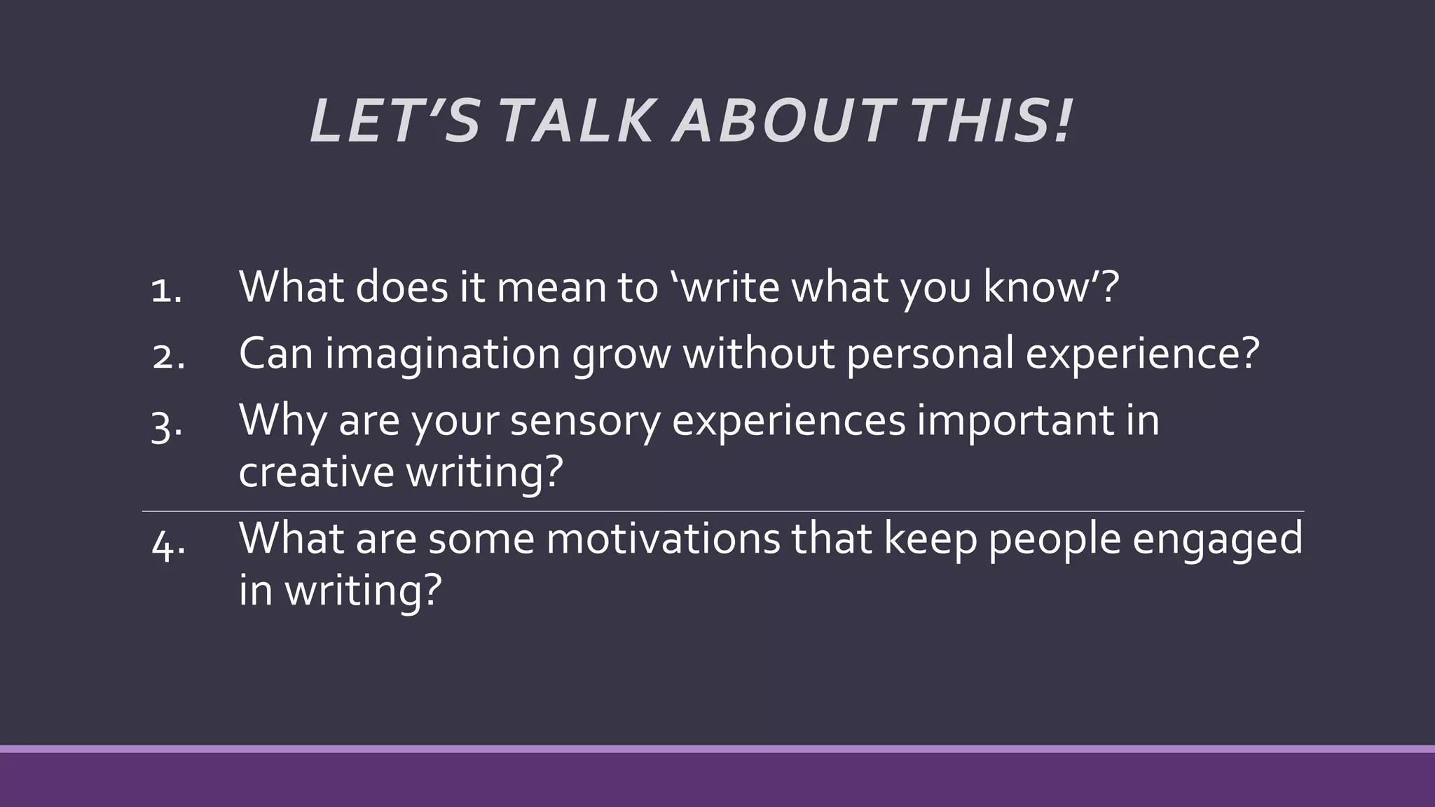 Introduction to Creative Writing | PDF