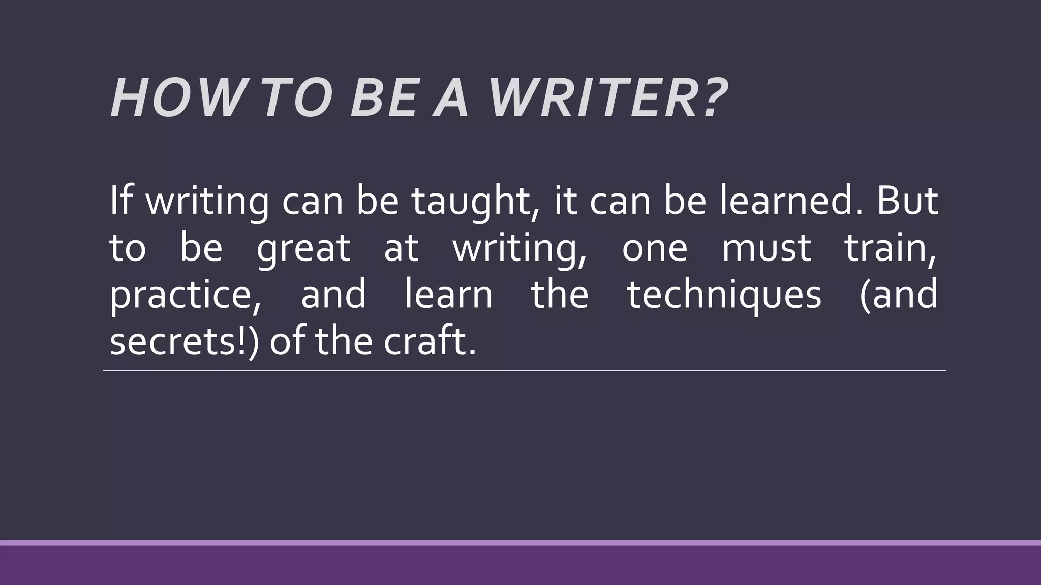 Introduction to Creative Writing | PDF
