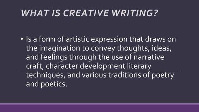 Introduction to Creative Writing | PDF