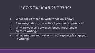 Introduction to Creative Writing | PDF