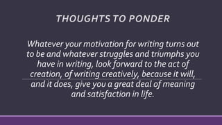 Introduction to Creative Writing | PDF