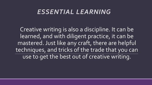Introduction to Creative Writing | PDF