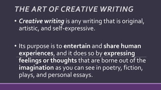 Introduction to Creative Writing | PDF