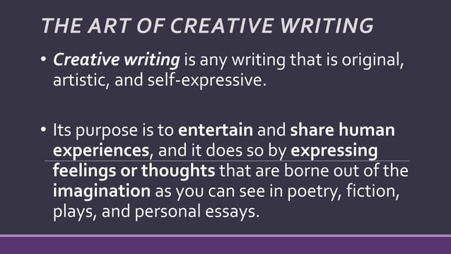 Introduction to Creative Writing | PDF