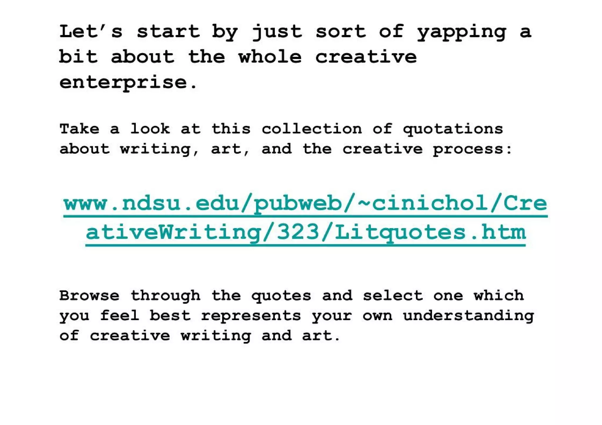 Introduction To Creative Writing | PDF