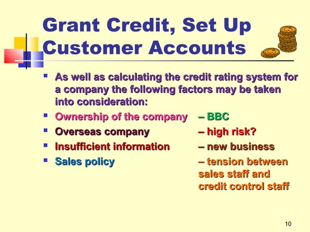 Introduction to credit control | PPT | Insurance | Personal Finance
