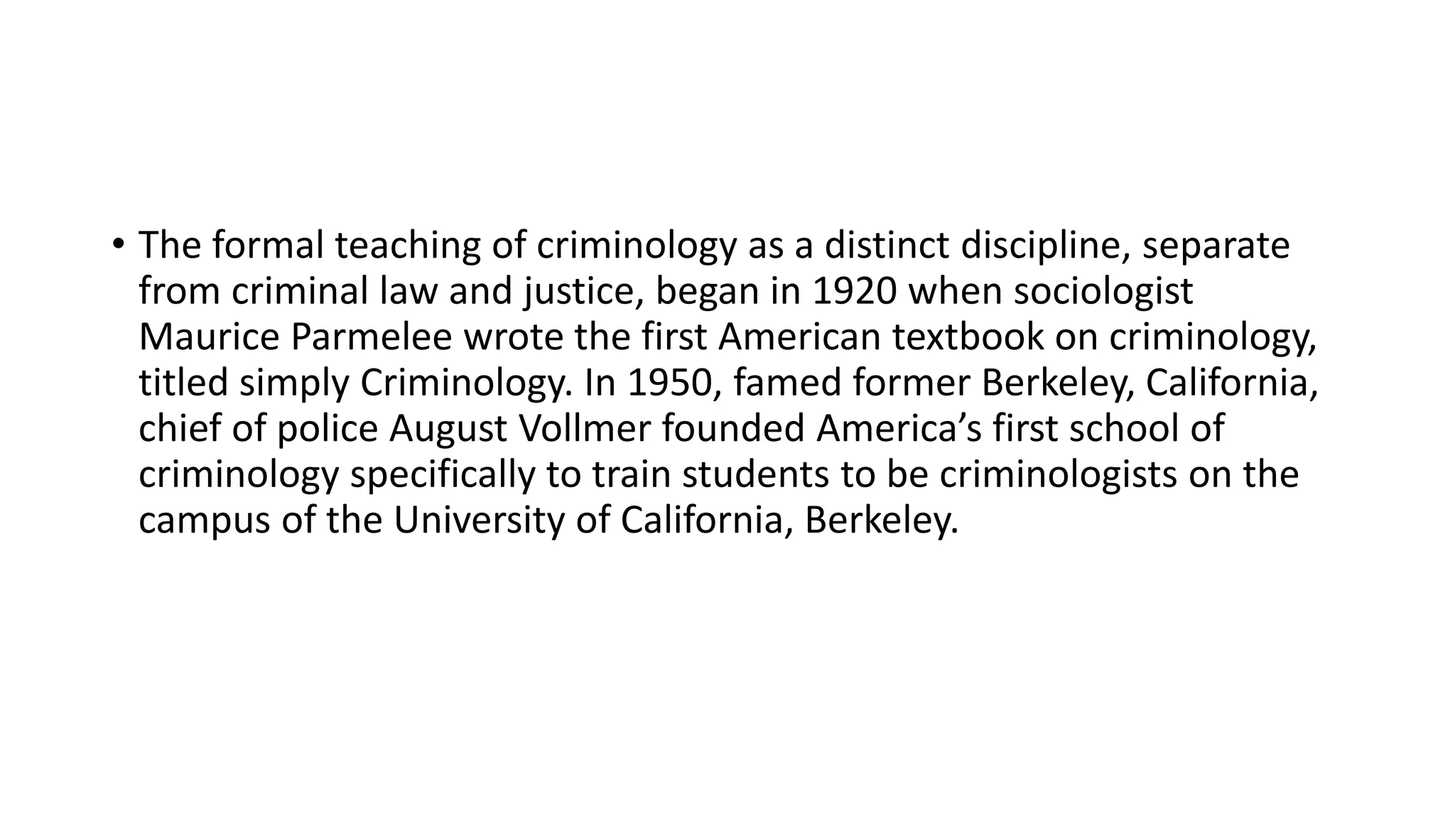 Introduction to criminology lecture 1 module 1 | PPTX