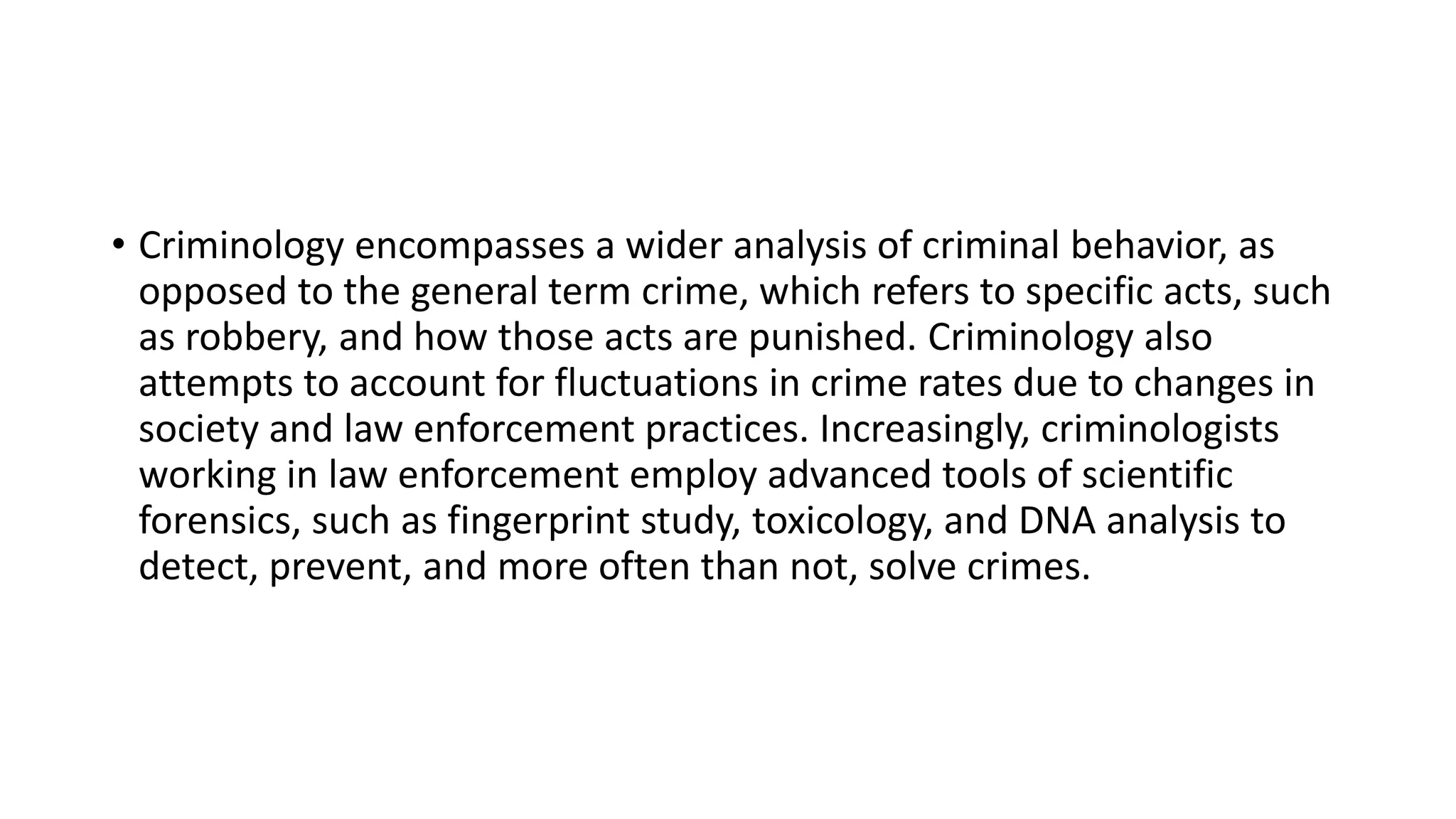 Introduction to criminology lecture 1 module 1 | PPTX | Crime & Harmful ...