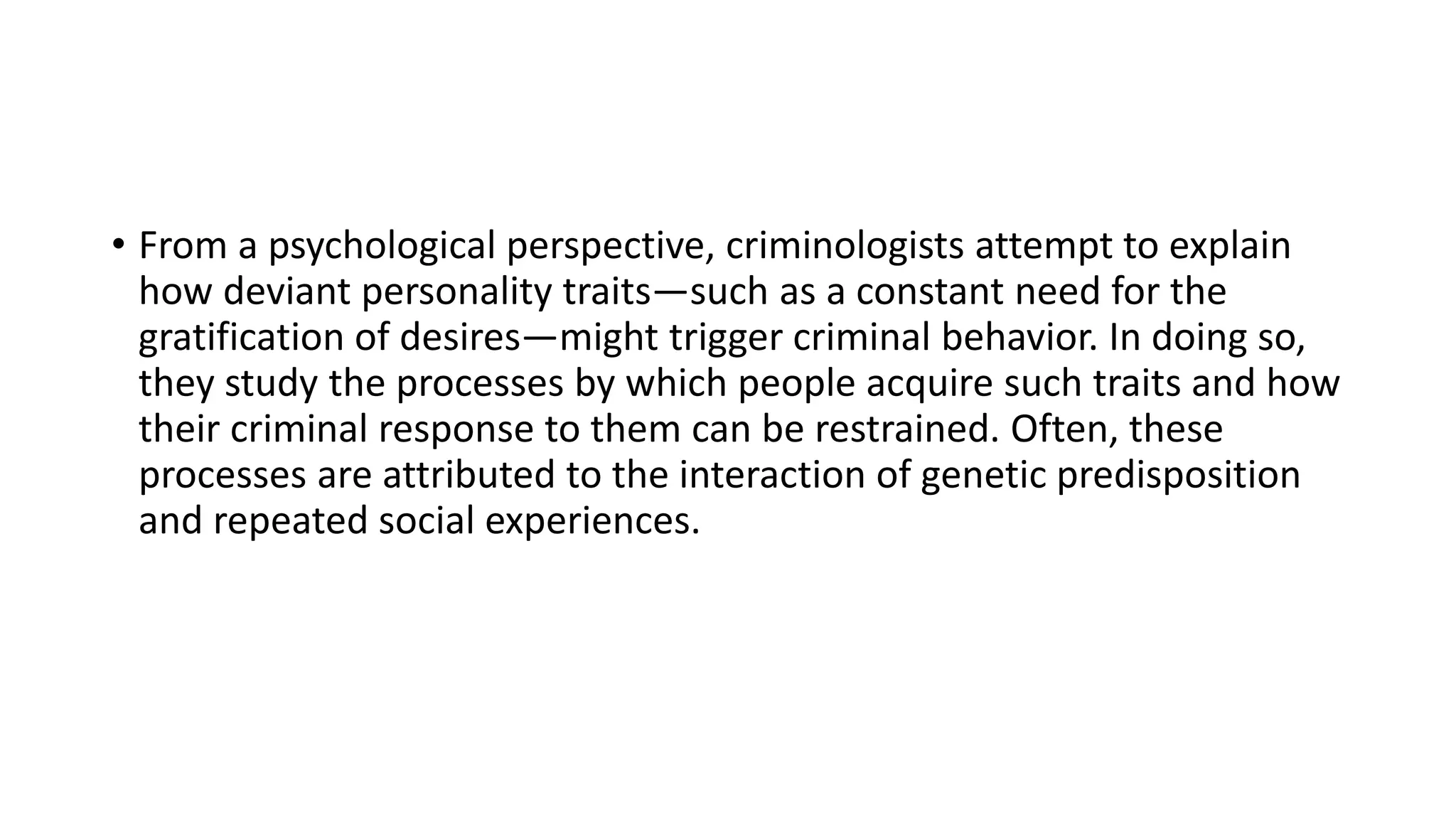 Introduction to criminology lecture 1 module 1 | PPTX