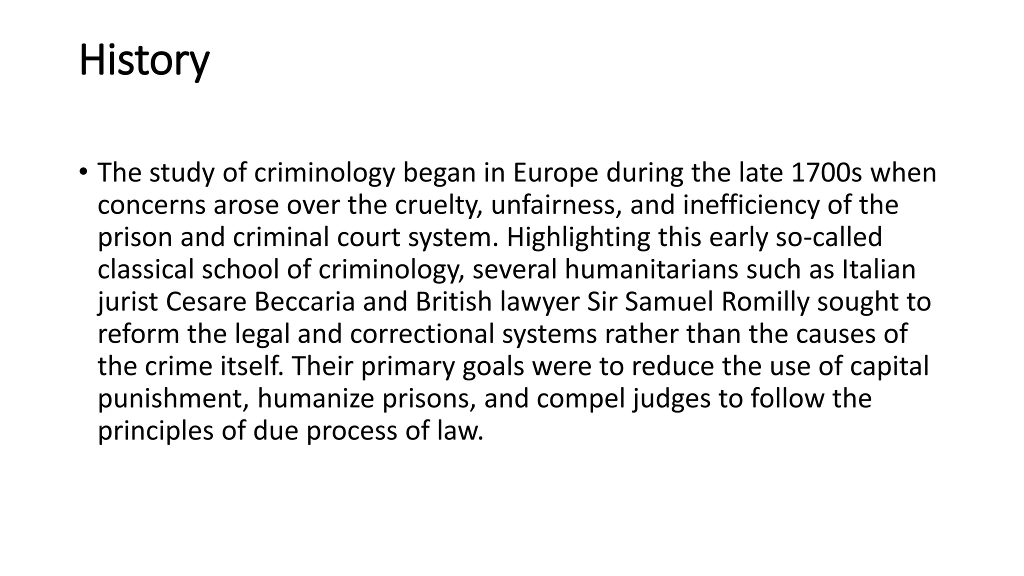 Introduction to criminology lecture 1 module 1 | PPTX