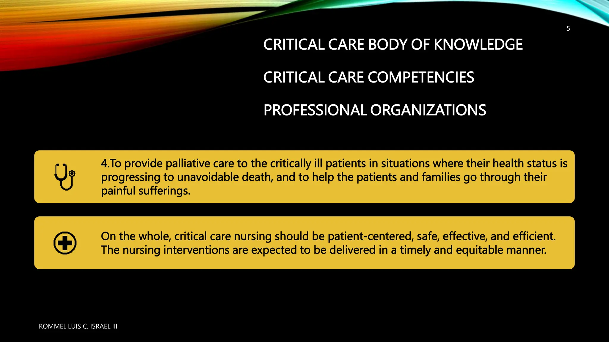 SCOPE OF CRITICAL CARE ORGANIZATION | PPTX