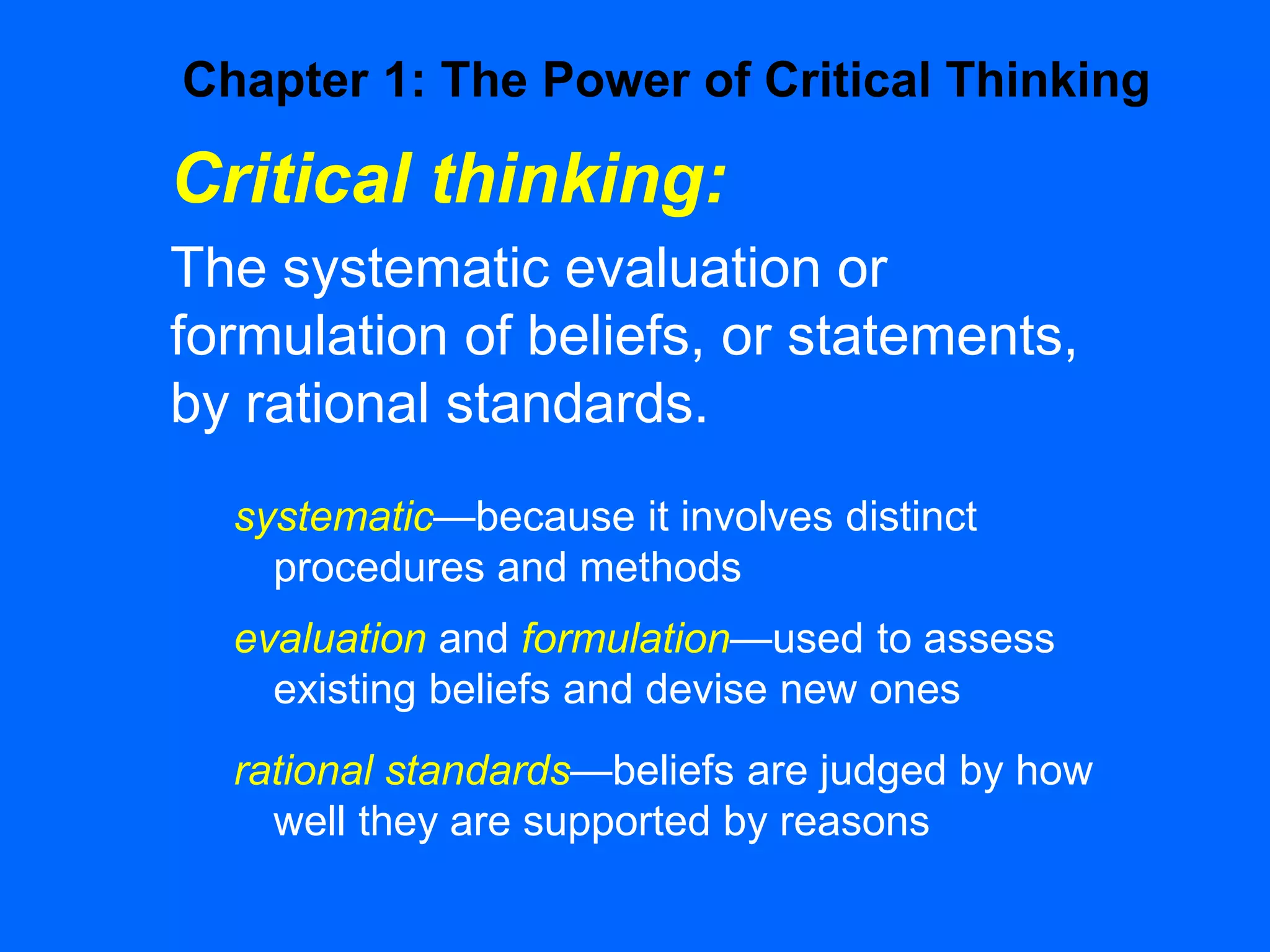 introduction to critical thinking.ppt