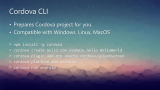 Introduction to Cross-Platform Hybrid Mobile App Development | PDF