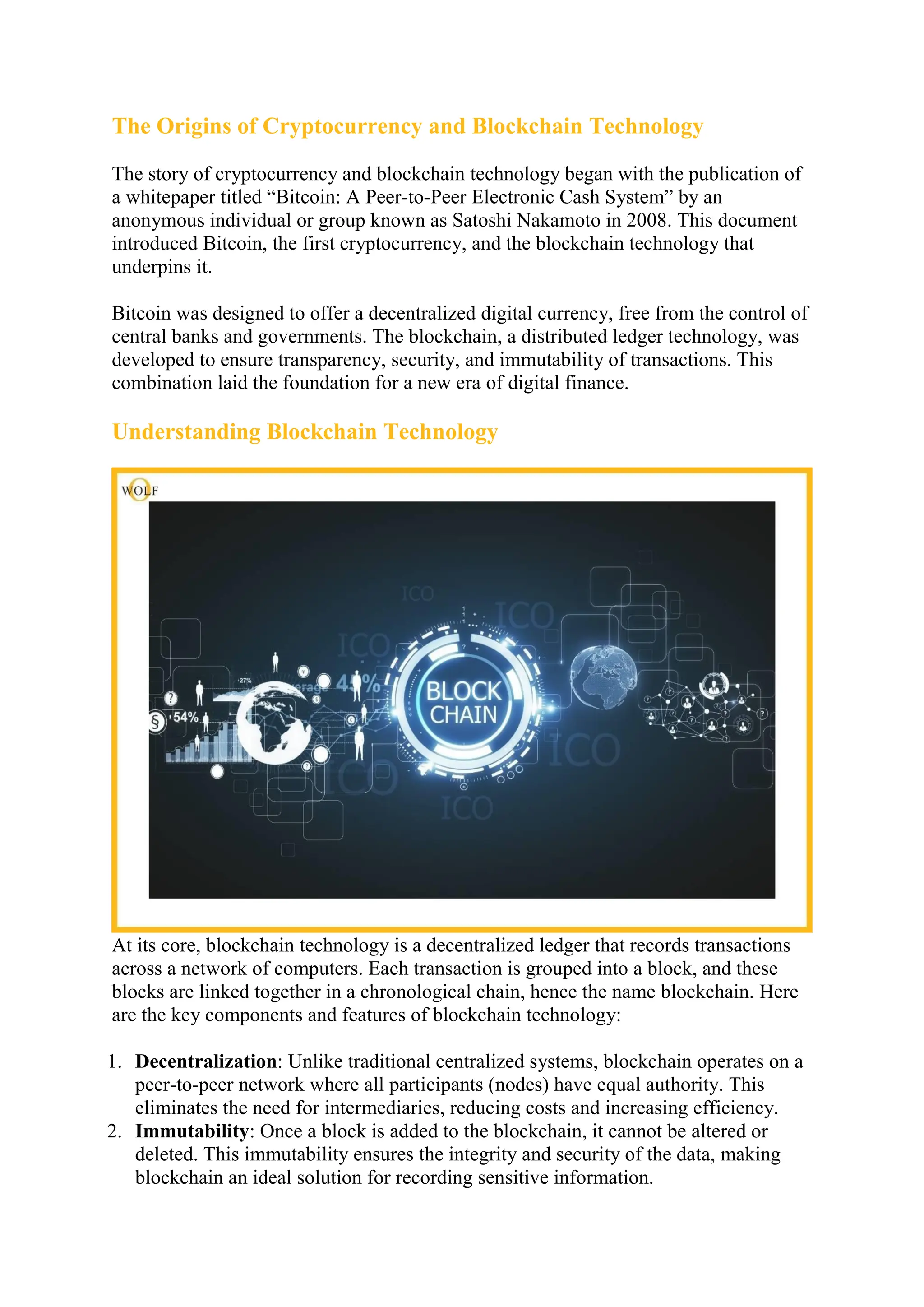 Introduction to Cryptocurrency and Blockchain Technology | Business ...