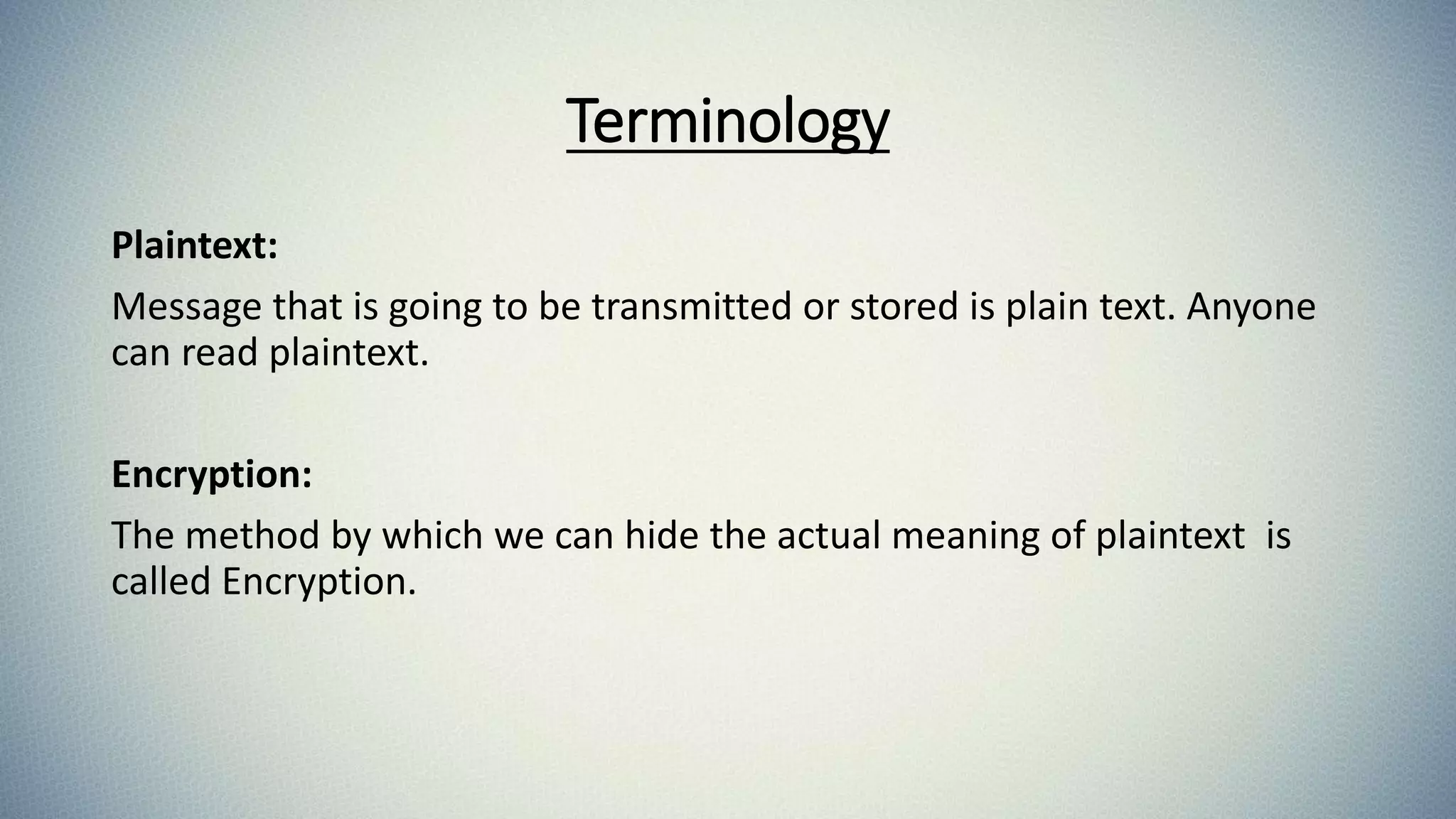 Introduction to Cryptography | PPTX