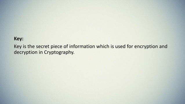 Introduction to Cryptography | PPTX