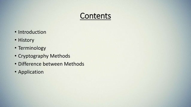 Introduction to Cryptography | PPTX