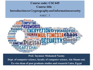 Introduction to cryptography part1-final | PPT