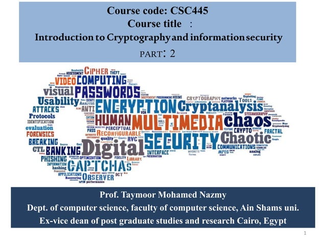 Introduction to cryptography part2-final | PPTX | Computer Networking | Computing