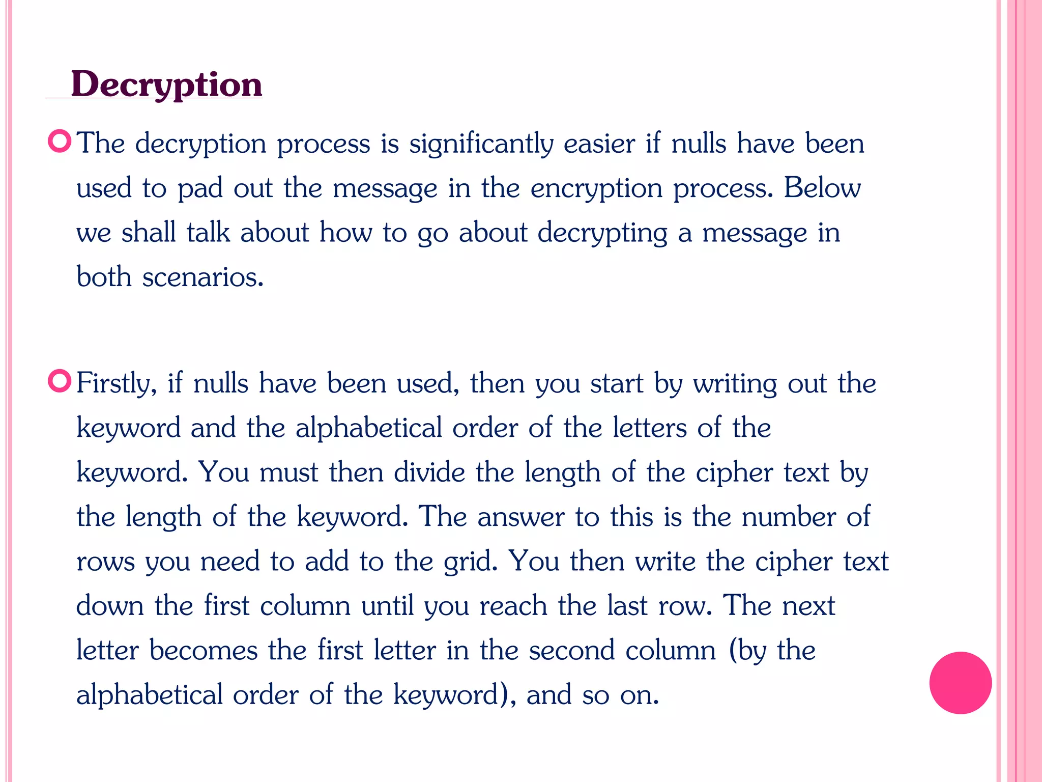 Introduction to cryptography and types of ciphers | PPTX