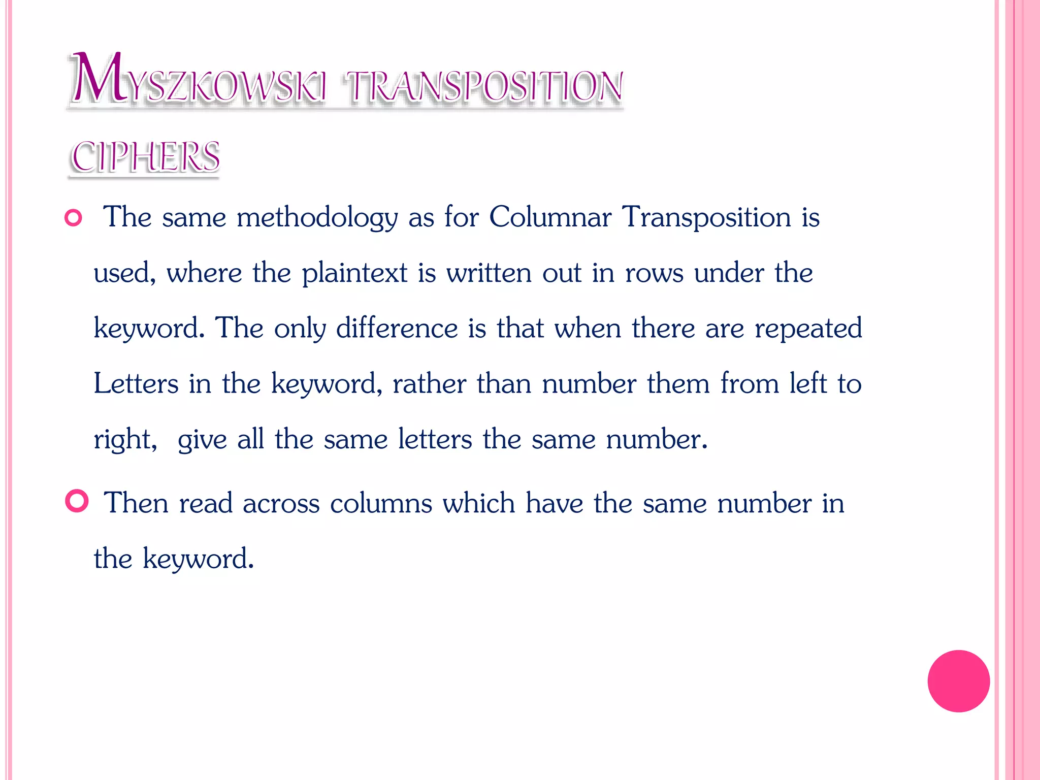 Introduction to cryptography and types of ciphers | PPTX