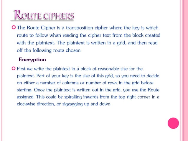 Introduction to cryptography and types of ciphers | PPTX | Programming Languages | Computing