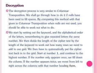 Introduction to cryptography and types of ciphers | PPTX