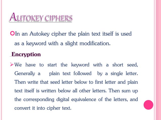 Introduction to cryptography and types of ciphers | PPTX | Programming Languages | Computing