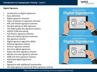 Introduction to Cryptography Training – Level 1 | PPTX