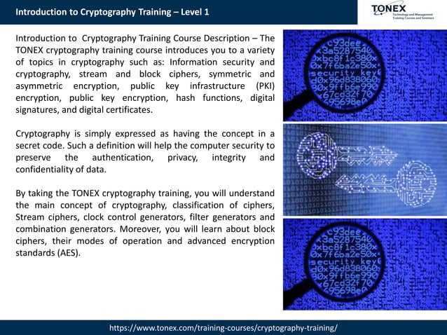 Introduction to Cryptography Training – Level 1 | PPTX