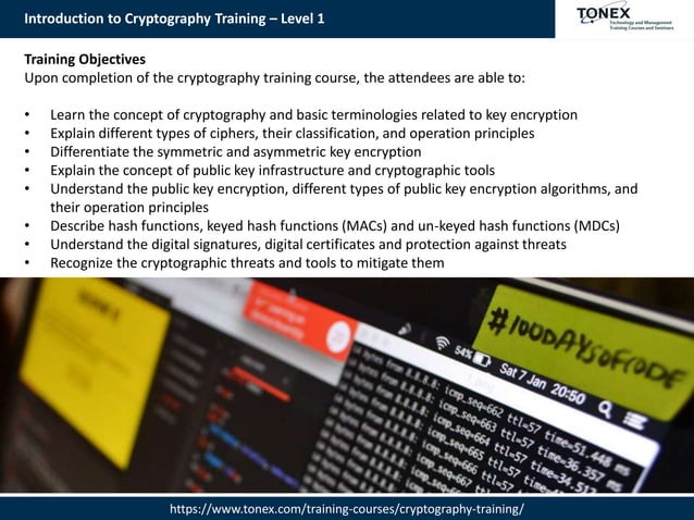 Introduction to Cryptography Training – Level 1 | PPTX