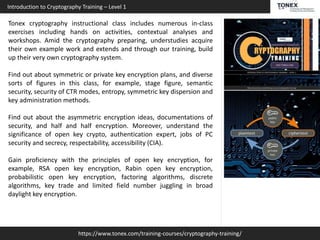 Cryptography Training Level 1 : Tonex Training | PPTX