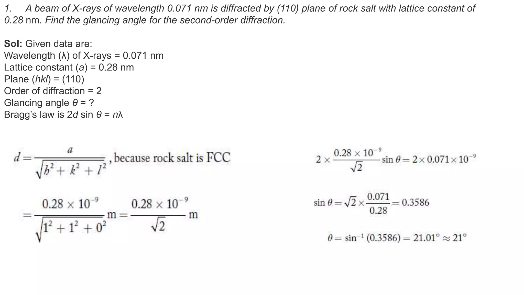 Introduction to crystallography and x ray diffraction theory | PPTX