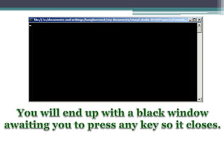 Introduction to c sharp | PPTX | Programming Languages | Computing