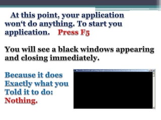 Introduction to c sharp | PPTX | Programming Languages | Computing