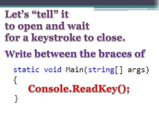 Introduction to c sharp | PPTX | Programming Languages | Computing