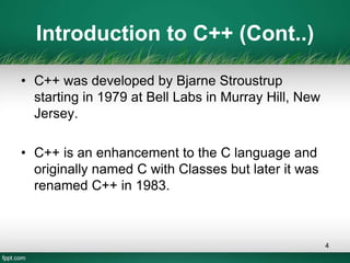 Introduction to C Language (By: Shujaat Abbas) | PPT