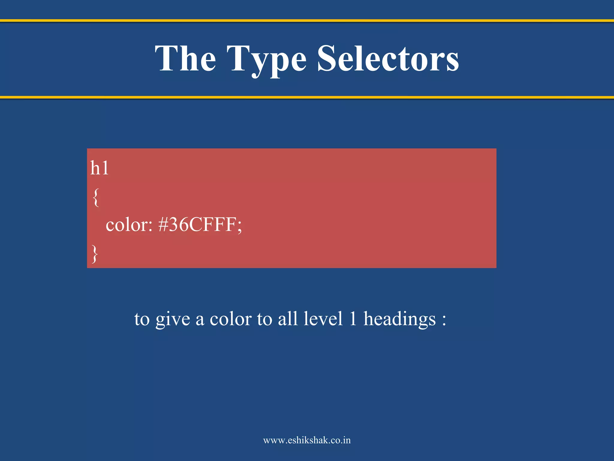 Introduction To Css Ppt 0767