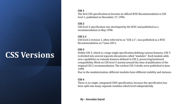 Introduction to CSS | PPT