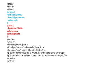 Introduction to CSS.pptx | Web Design and HTML | Internet