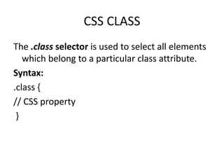 Introduction to CSS.pptx | Web Design and HTML | Internet