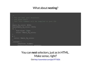 Introduction to CSS Preprocessors | PPT