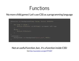 Introduction to CSS Preprocessors | PPT
