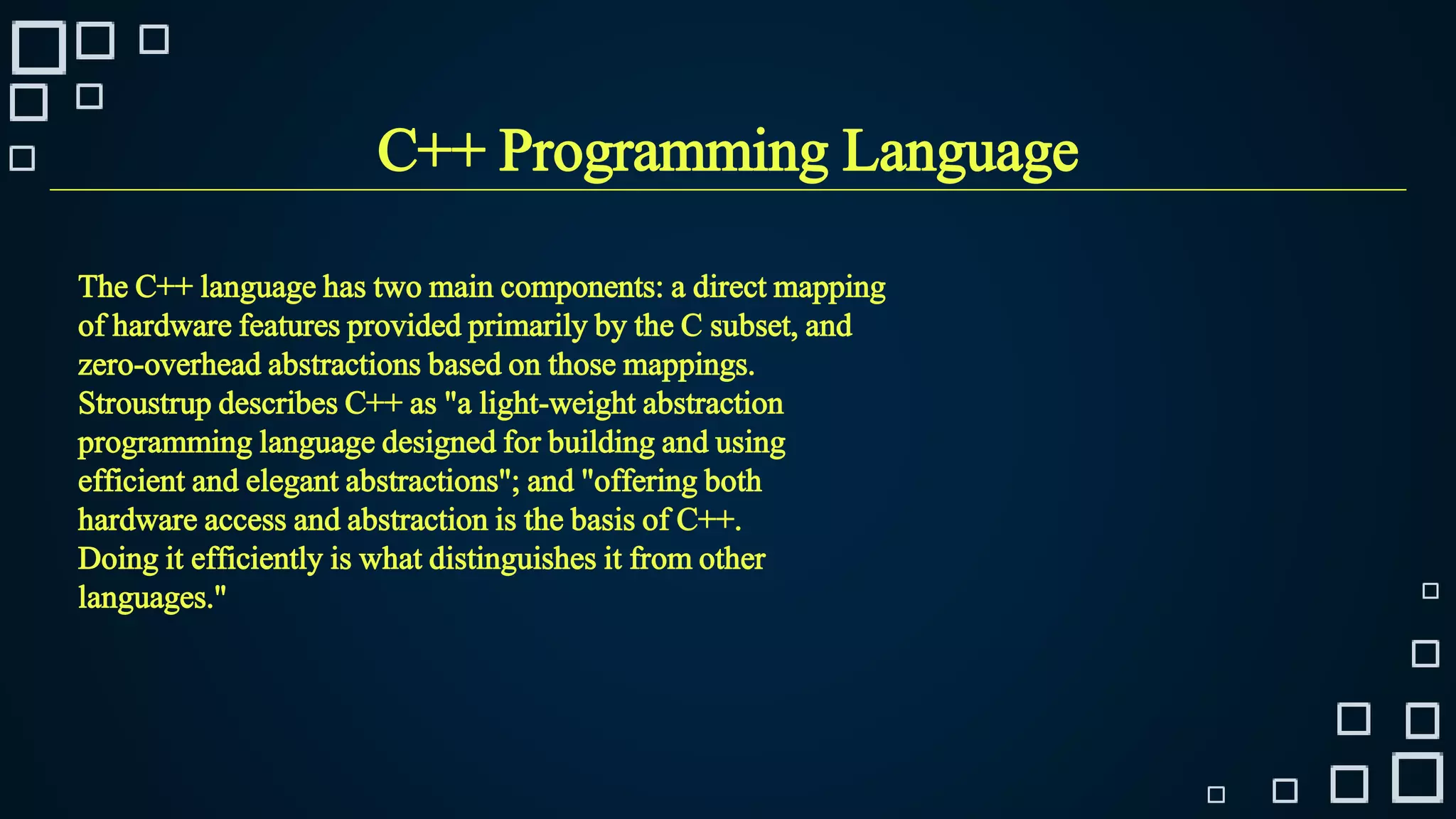 Introduction To C Standard Library Class Template Vector Pptx
