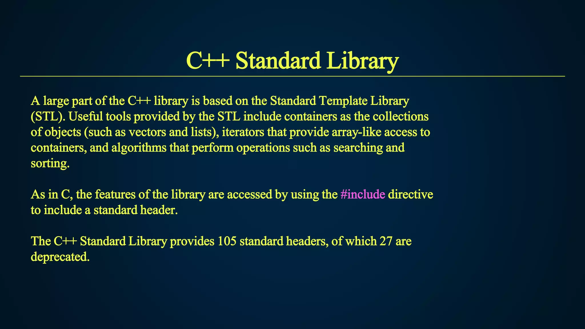 Introduction to C++, Standard Library, Class Template vector.pptx