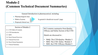 Introduction to ctd (common technical document) | PPTX