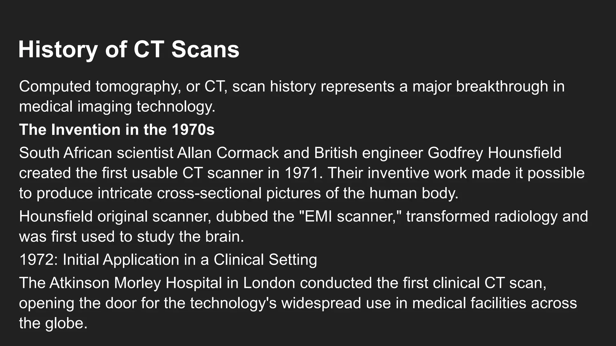 Introduction to CT Scan or Computed Tomography | PPTX